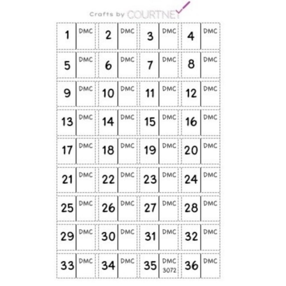 Avery | Art | Rectangle Diamond Painting Dmc Labels | Poshmark